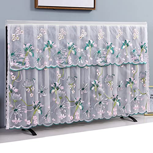 YIJIAFEIFEI LCD TV Display Dust Cover for Dustproof and Decorative Proof Curved/Flat TV Screen Protector with Front Flap Breathable Outdoor Tv Cover Indoor(Size:40 inch)