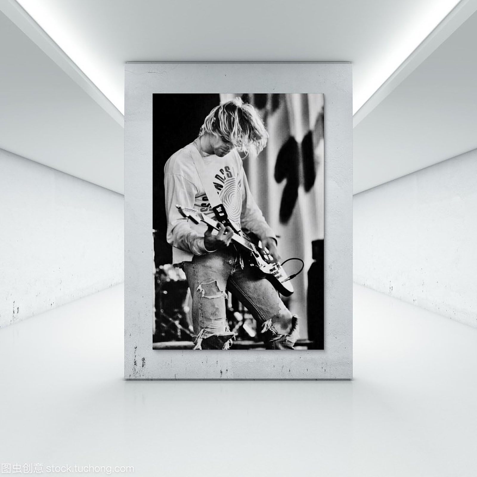 ROCK Singer Poster Kurt Poster Cobain Poster Poster Art Decor Painting Aesthetic Wall Art Canvas for Bedroom Decor 12x18inch(30x45cm) Unframe-style