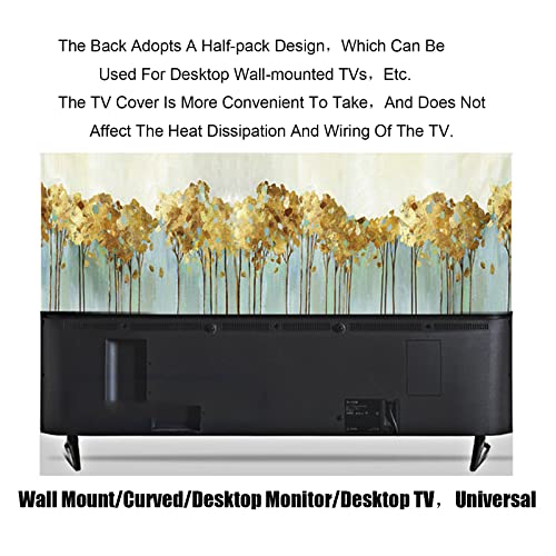 Screen Protector 32-86 Inch Indoor Universal TV Cover Dust Cover,Home TV Cover LCD TV Dustproof Cover for Desktop TV,LED Screen Monitor(Size:40 in)