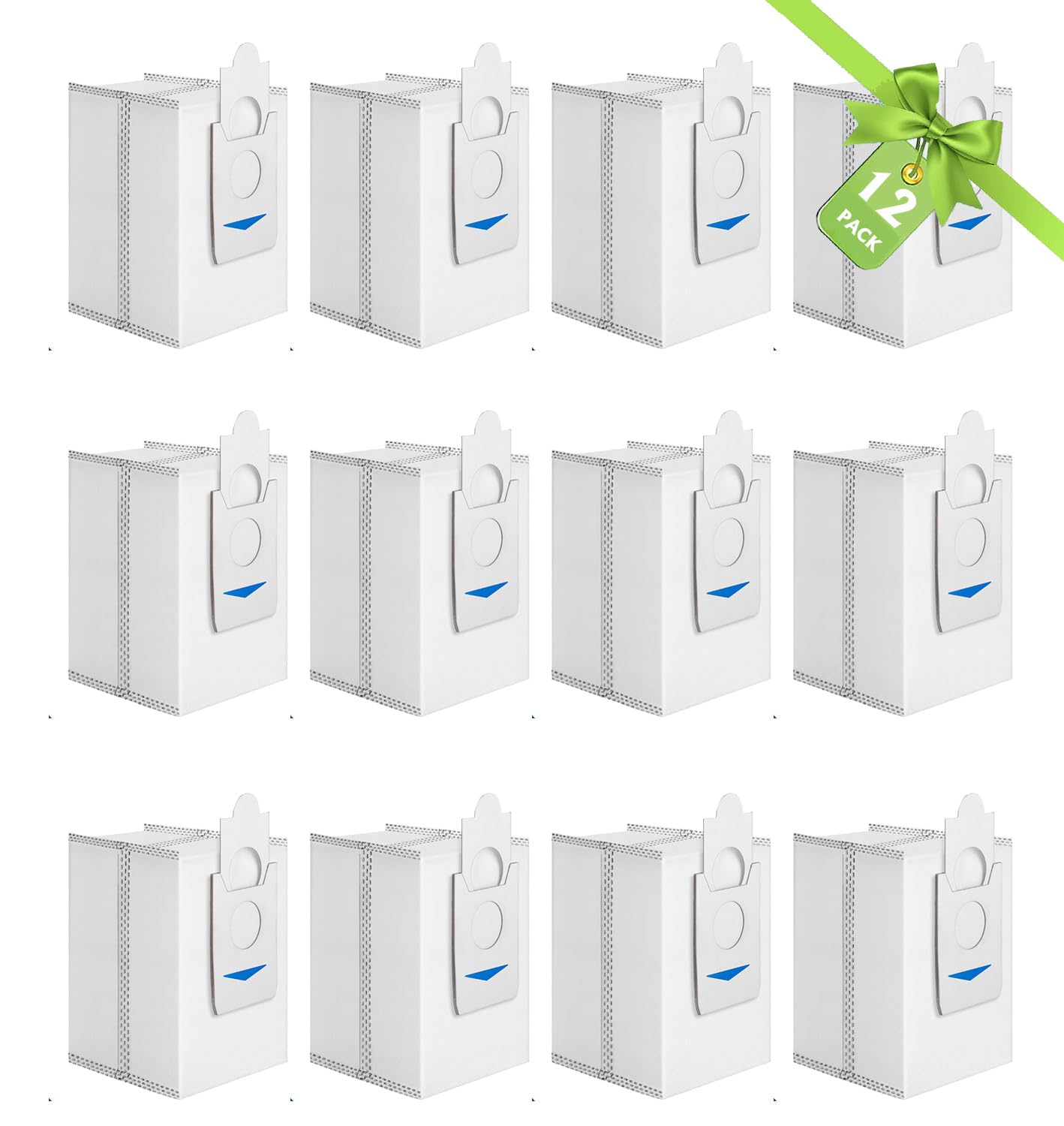 【12 Pack】Replacement x2 omni robot vacuum accessories Vacuum Bags Compatible with ECOVACS DEEBOT X2 Omni X2 PRO Omni Robot Vacuum Cleaner