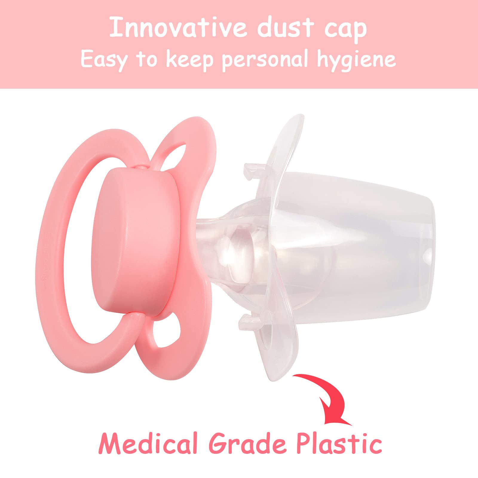 LittleForBig Bigshield Generation-II Adult Sized Pacifier Pink