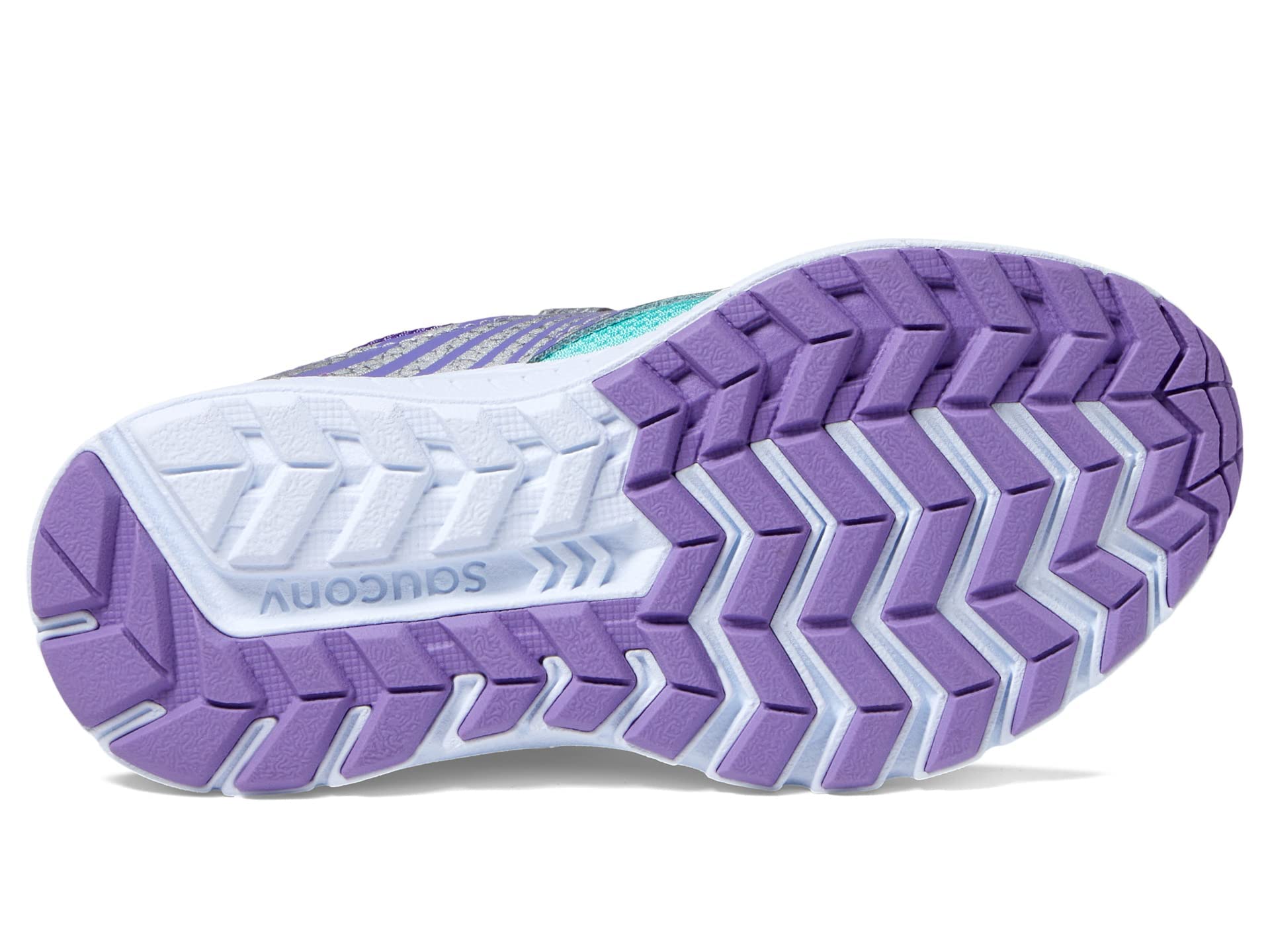 Saucony® Kids Velocer A/C Summer Shoes for Kids – Molded EVA Construction – Rubber Outsole (Little Kid/Big Kid) Mint/Purple 2 Little Kid M