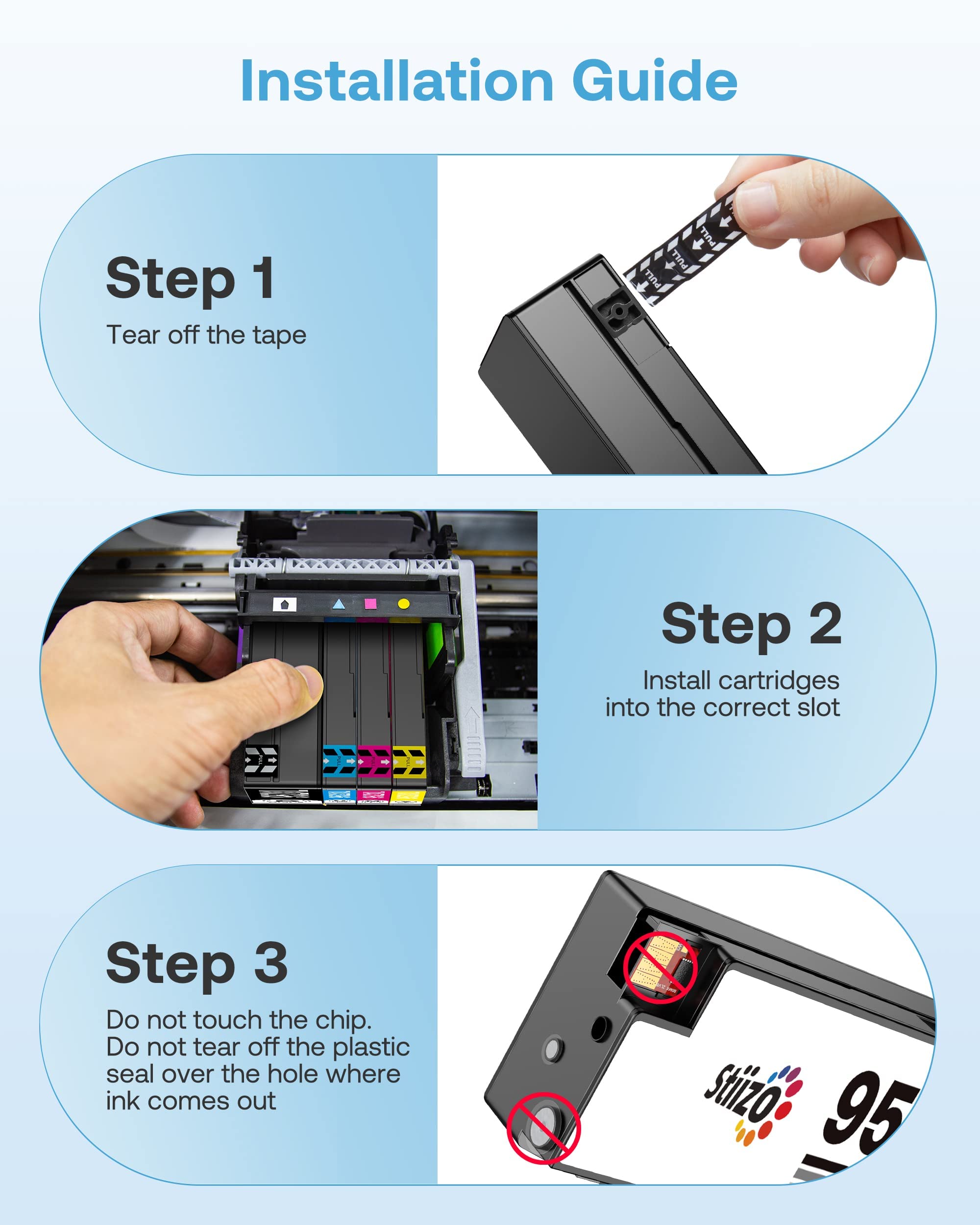 Stiizo 952XL Higher Yield Upgraded Ink Cartridges Replacement for 952 XL Compatible with OfficeJet Pro 8710 8720 8702 7720 7740 8715 8730 8740 8216 8725 8700 Printer ( 4 Pack)