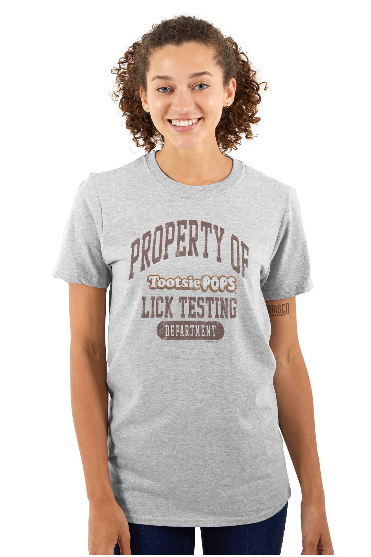 Tootsie Pops Candy Testing Department Graphic T Shirt Men or Women Sport Grey