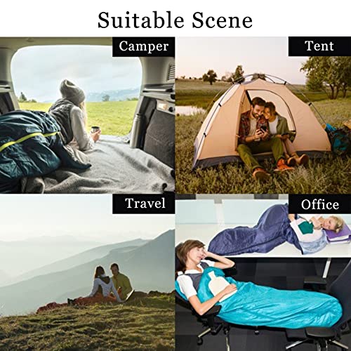 Camping Sleeping Bags for Adults Abstract Doodle Flowers Dragonflies 3 Season Cold Weather Sleeping Bag Waterproof Sleeping Nap Mat for Girls Boys Hiking Travel Outdoor