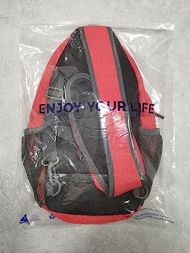 WATERFLY Crossbody Sling Backpack Sling Bag Travel Hiking Chest Bag Daypack