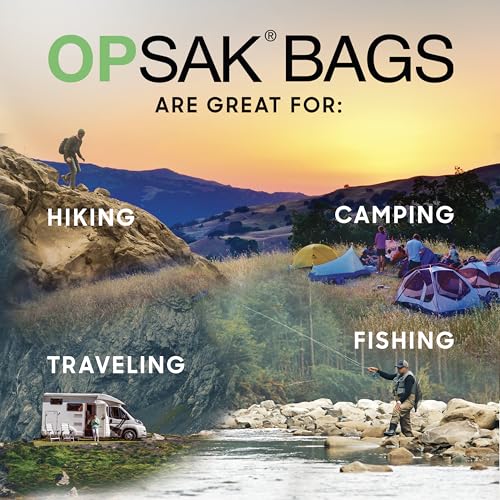 LOKSAK - OPSAK Odorproof Dry Bags for Backpacking, Hiking and Storage- Resealable Reusable and Recyclable Storage Bags (2 pack 28 in x 20 in)
