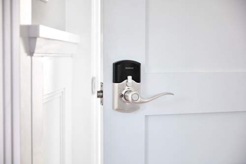 Kwikset 99170-001 SmartCode 917 Keypad Keyless Entry Traditional Residential Electronic Lever Deadbolt Alternative with Tustin Door Handle and SmartKey Security, Satin Nickel