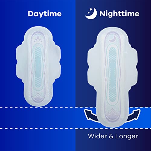 Always Ultra Thin Feminine Pads with Wings for Women, Size 4, Overnight Absorbency, Unscented, 26 Count x 3 Packs (78 Count total)