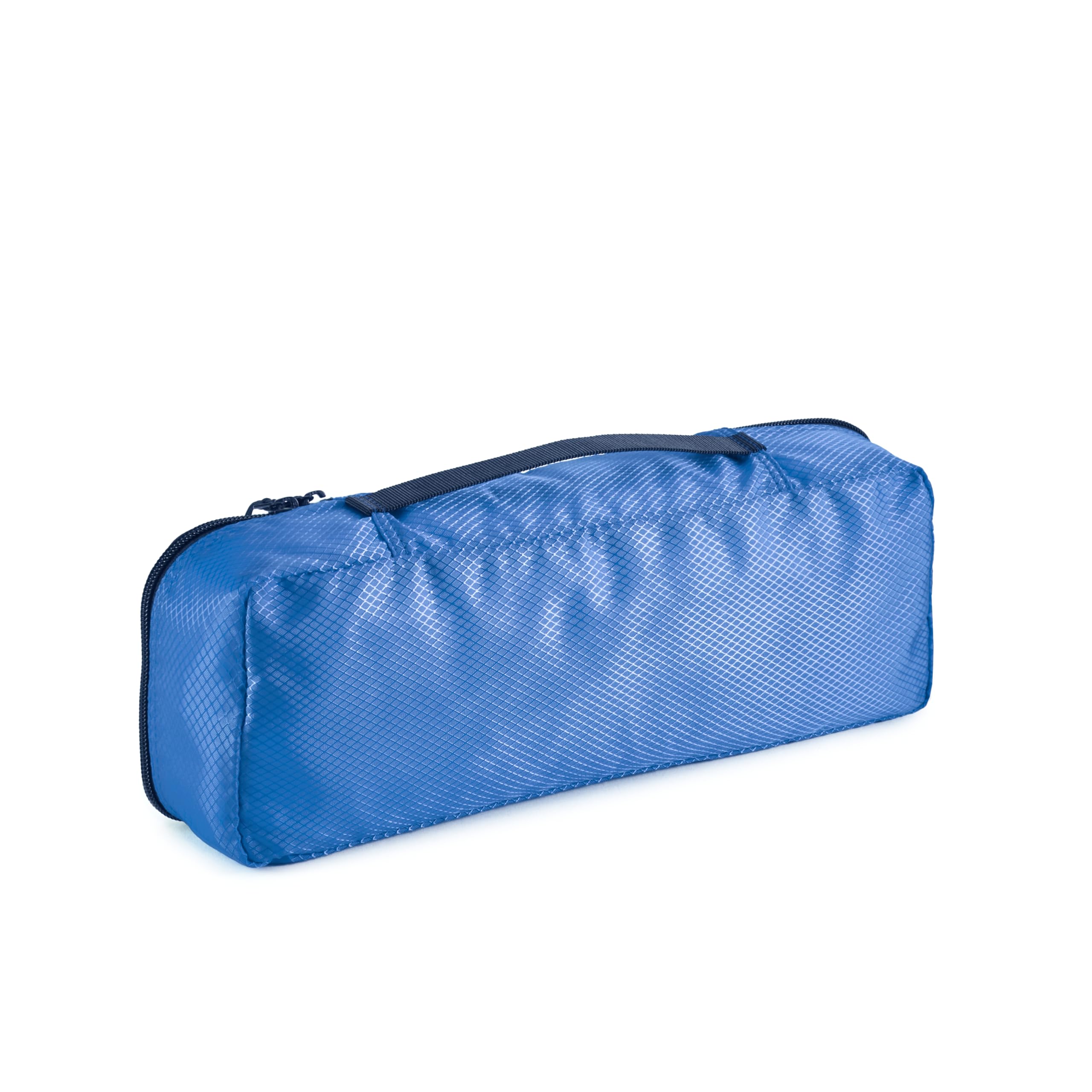 Amazon Basics 4 Piece Travel Organized Zippered Packing Cubes Set, Small, Medium, Large, Slim, Blue