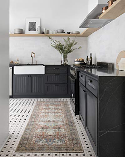 Loloi II Loren Collection LQ-14 Brick/Multi, Traditional 8'-4" x 11'-6" Area Rug