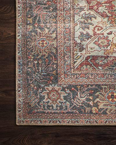 Loloi II Loren Collection LQ-14 Brick/Multi, Traditional 8'-4" x 11'-6" Area Rug