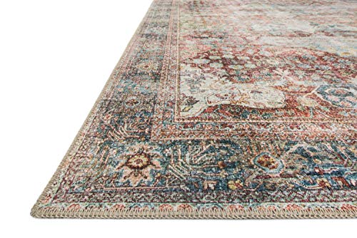 Loloi II Loren Collection LQ-14 Brick/Multi, Traditional 8'-4" x 11'-6" Area Rug