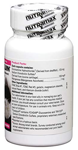 Nutramax Cosequin Joint Health Supplement for Cats - With Glucosamine and Chondroitin, 30 Capsules