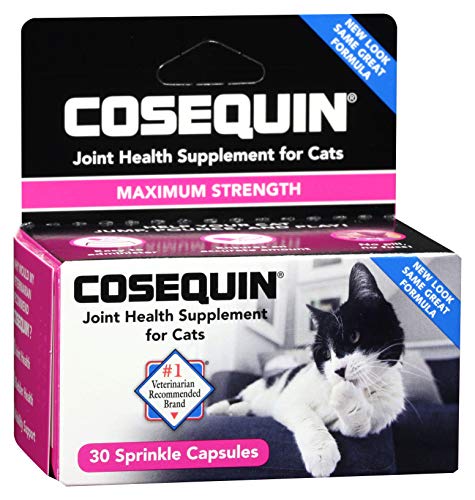 Nutramax Cosequin Joint Health Supplement for Cats - With Glucosamine and Chondroitin, 30 Capsules