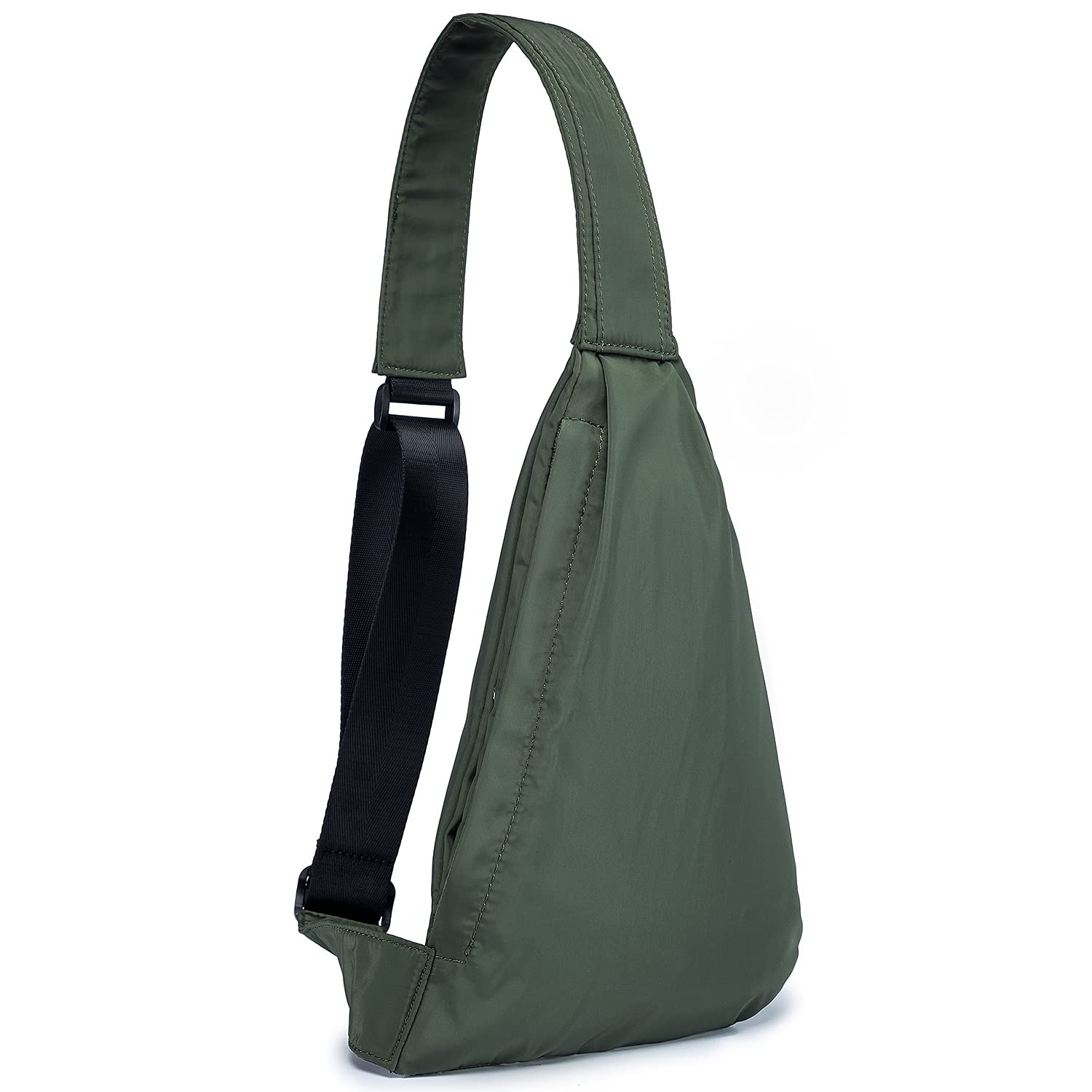 Croogo Shoulder Strap Backpack Thin Chest Sling Bag Foldable Personal Bags,Green