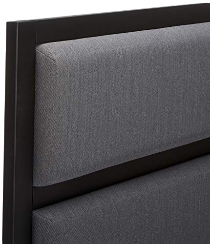 Zinus Jessica Modern Studio Upholstered Metal Headboard, Queen
