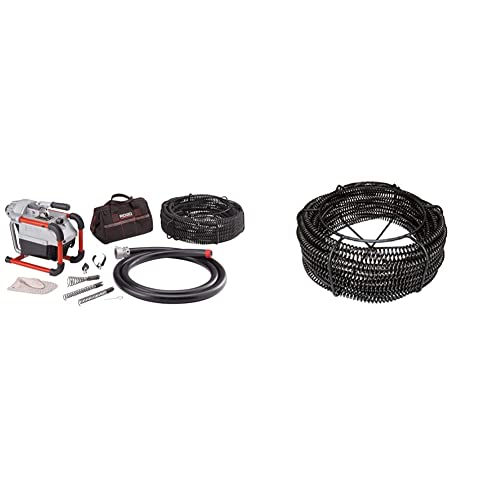 RIDGID 66497 K-60SP-SE Sectional Machine & 61630 A62 7/8' K60 Cable Kit