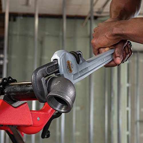 RIDGID 31100 Model 818 Aluminum Straight Pipe Wrench, 18-inch Plumbing Wrench
