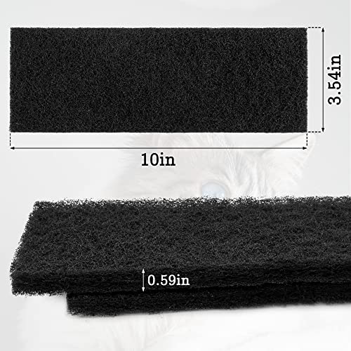 Pack 10 Carbon Filters Compatible with Litter,Activated Replacement Carbon Filters for All Models, Cat Litter Box Filters Eliminate Odors and Damp from Pets and Keep Home Fresh (Black 10)