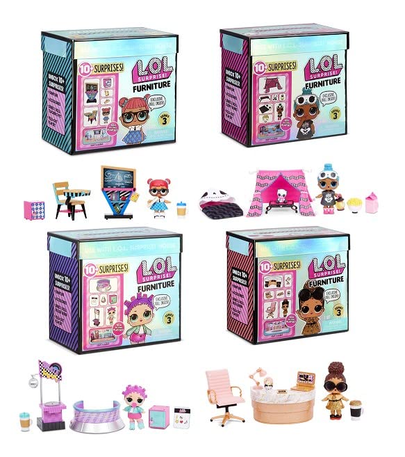 Furniture Toy Doll Set of 4 Assorted Set Instructions & Package Japanese Version (Furniture 3 Set of 4)