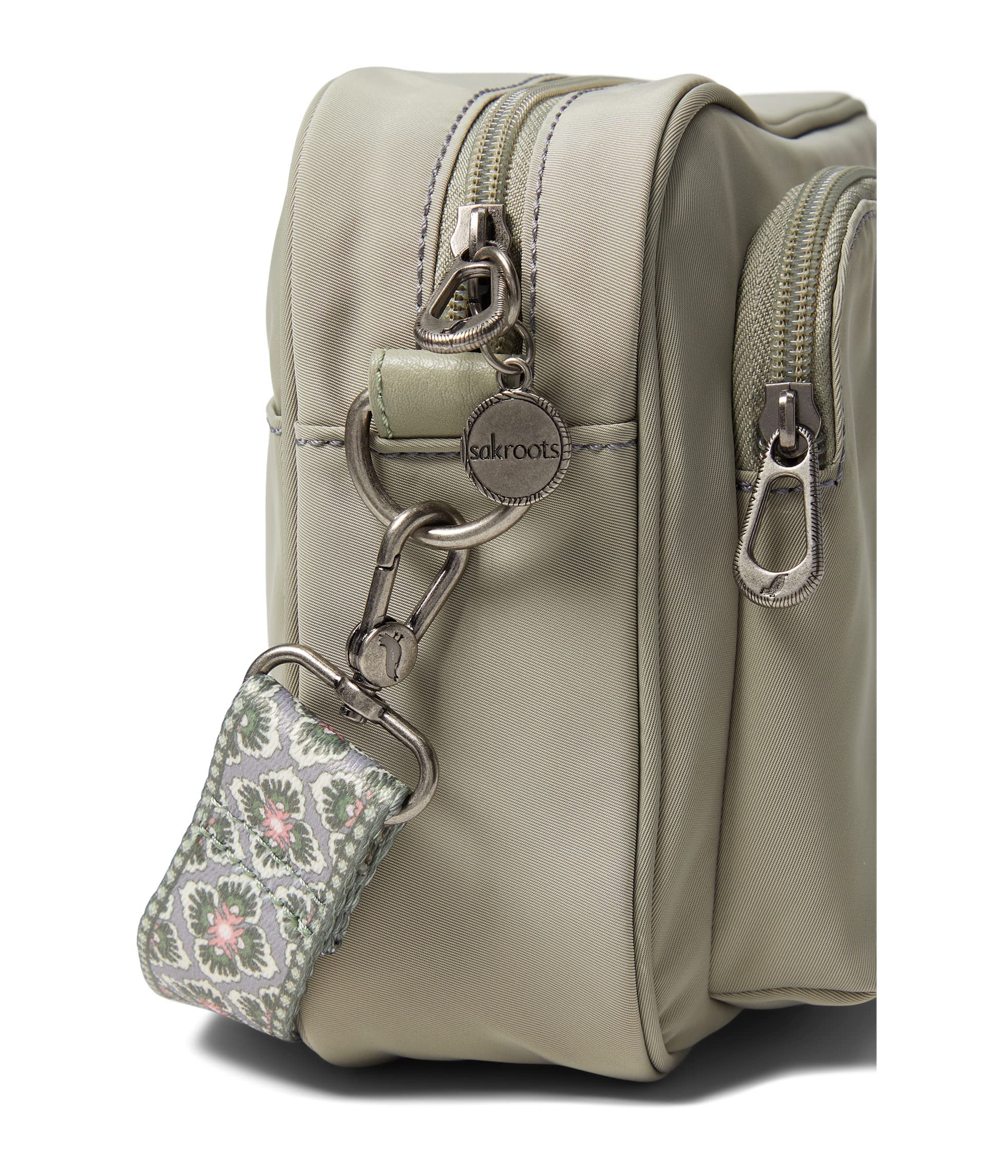 Sakroots Westwood Crossbody in Eco-Twill, Convertible Design, Sage