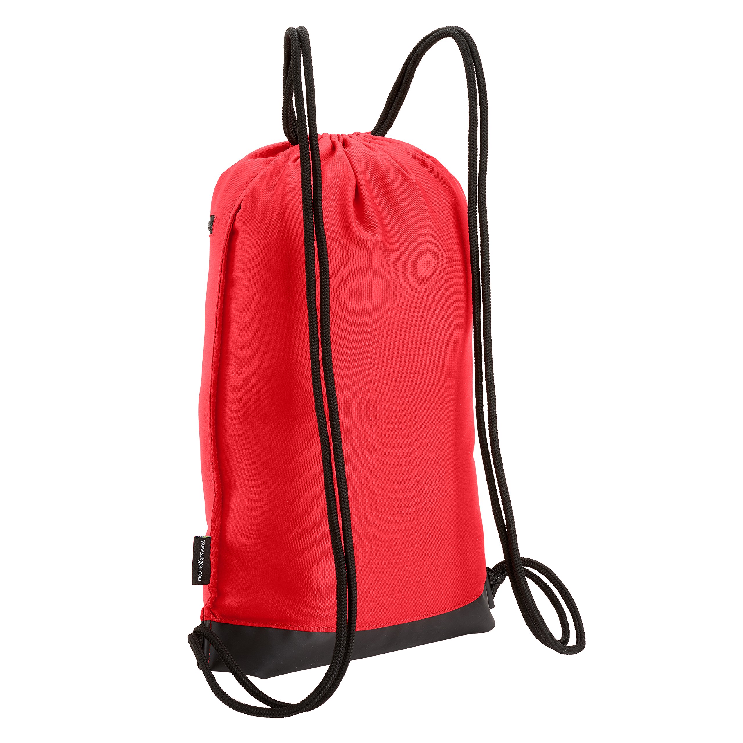 Skog Å Kust GymSak | Patented 2-in-1 Drawstring Cinch Bag with Removable Waterproof Dry Bag | Red
