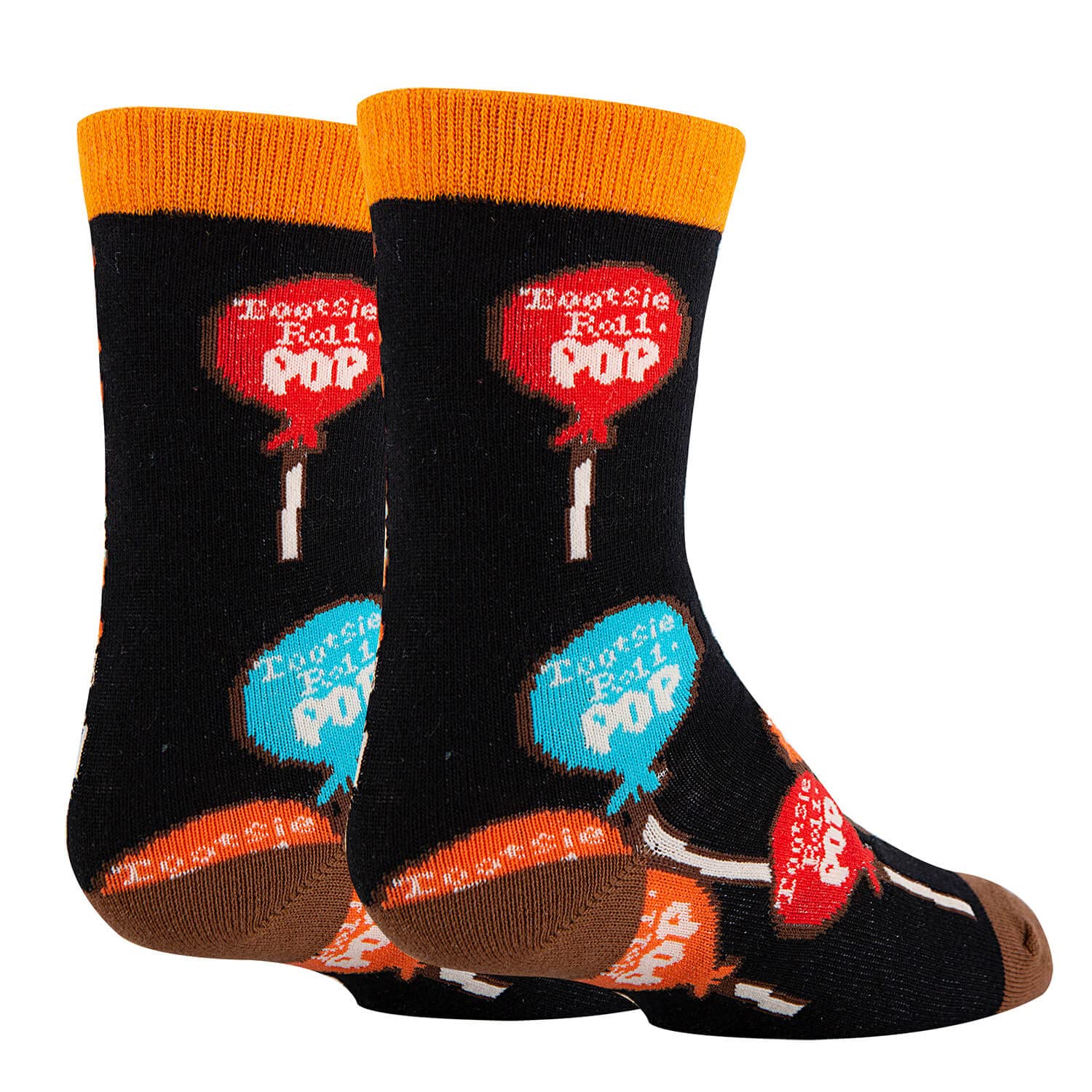 Kids Tootsie POP Candy Novelty Crazy Crew Socks, Silly Funny Cotton Dress Socks for Boys & Girls