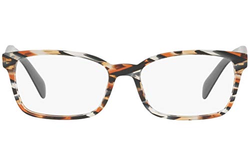 Prada PR18TVF - CO51O1 Eyeglasses HAVANA/EARS AVIO BLUE FRAME w/Demo Lens 53 mm