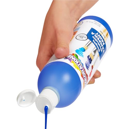 Colorations WSTBL Washable Tempera Paint, 16 fl oz, Blue, Non Toxic, Vibrant, Bold, Kids Paint, Craft, Hobby, Fun, Art Supplies