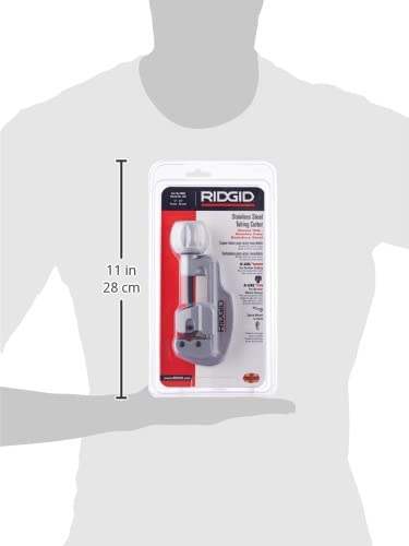 RIDGID 29963 Model 35S 1/4" to 1-3/8" Stainless Steel Tubing Cutter with X-CEL Knob, Silver