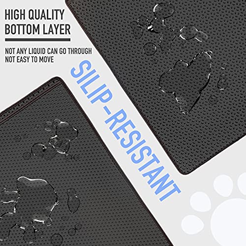 Shekkam Cat Litter Mat Litter Trapping Mat: Large Double-Layered Kitty Litter Mat for Litter Box, No Mess, Easy Clean Cat Litter Rug Catcher