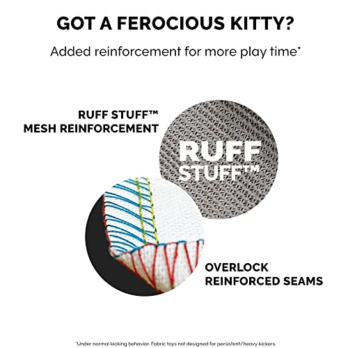 Furhaven 3-Pack Catnip Plush Kicker Cat Toy Set, Refillable - Space Print, 3 Pack