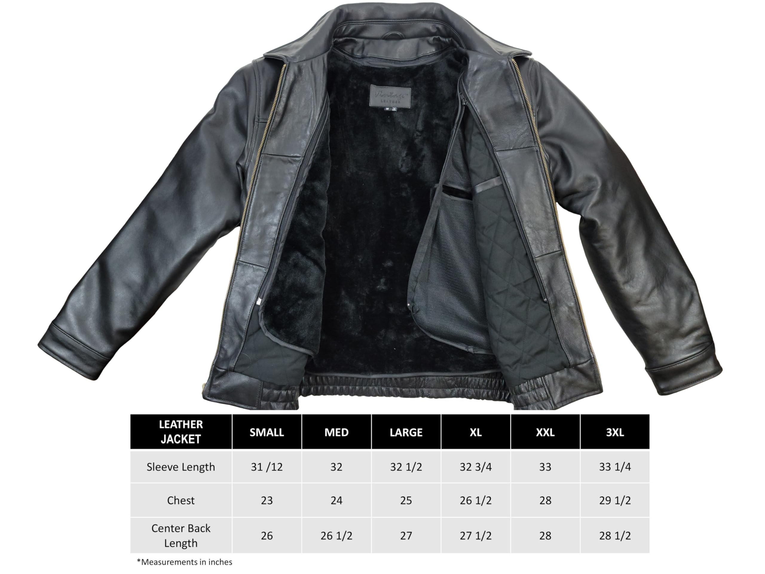 Victory Outfitters Men's Lambskin Genuine Leather Classic Bomber Jacket Mens Leather coat with Zip Out Liner - Black - XXL