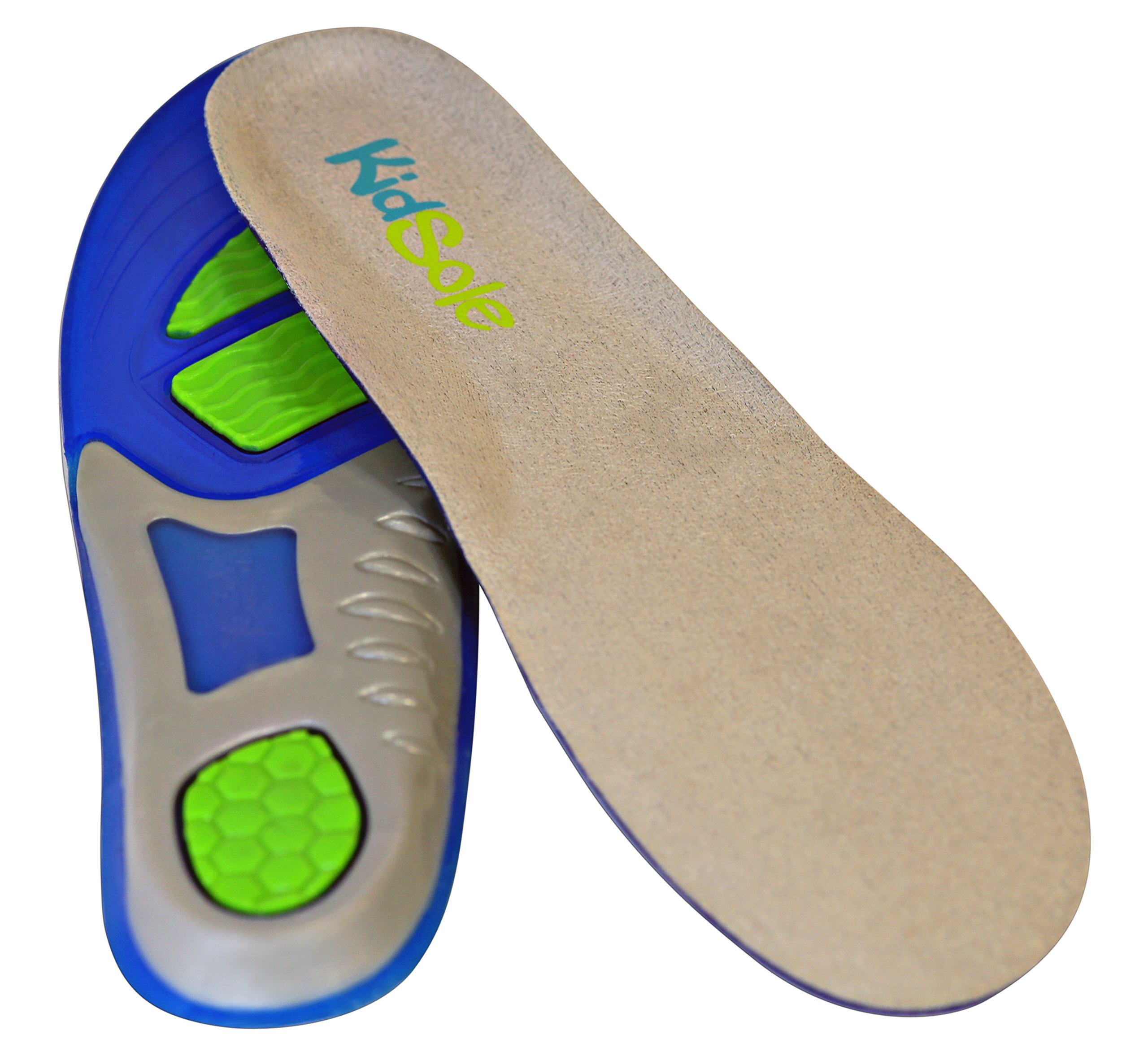 Children's Athletic Gel Insoles for Cushion and Comfort for Active Children ((24 CM) Kids Size 2-6)