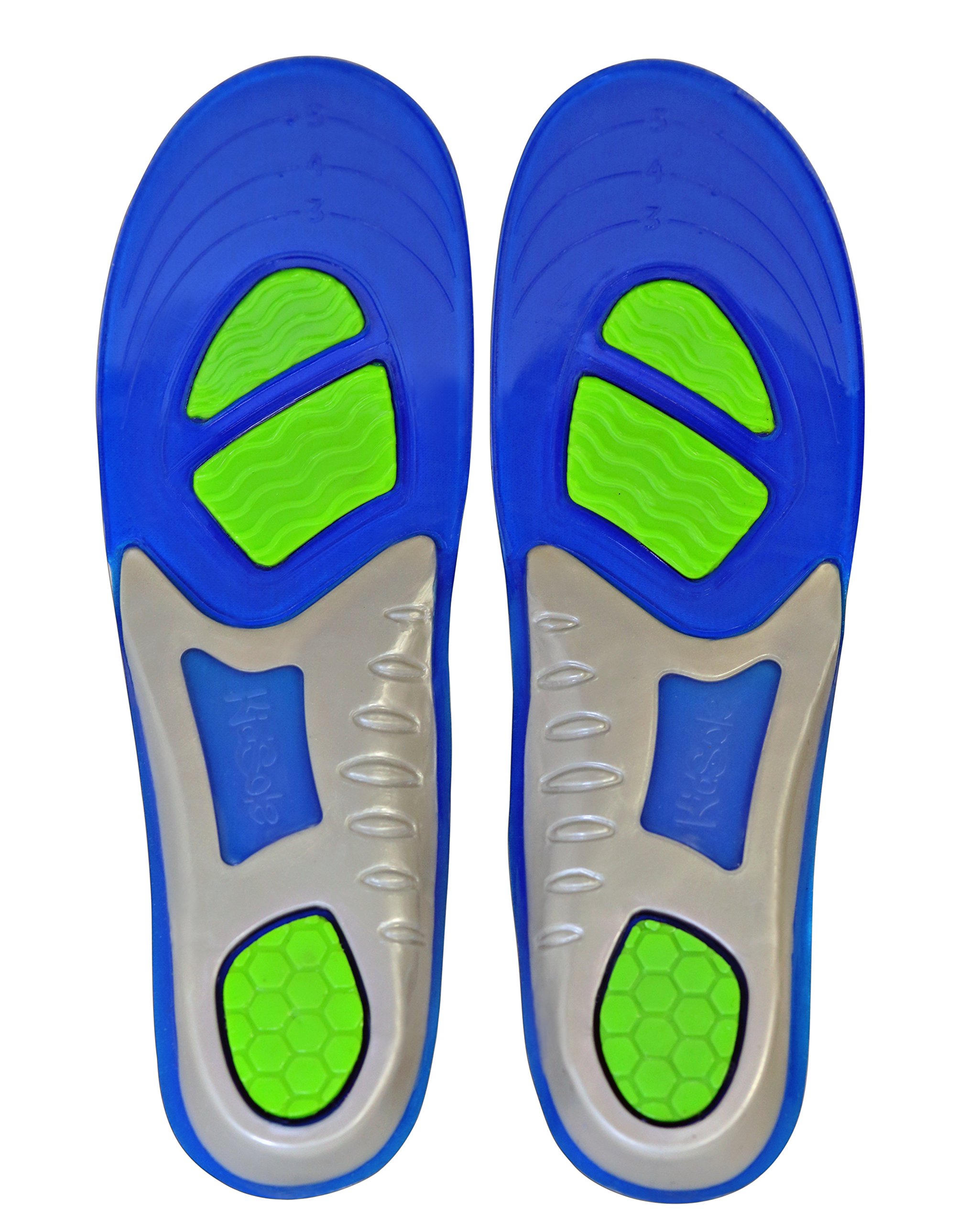 Children's Athletic Gel Insoles for Cushion and Comfort for Active Children ((24 CM) Kids Size 2-6)