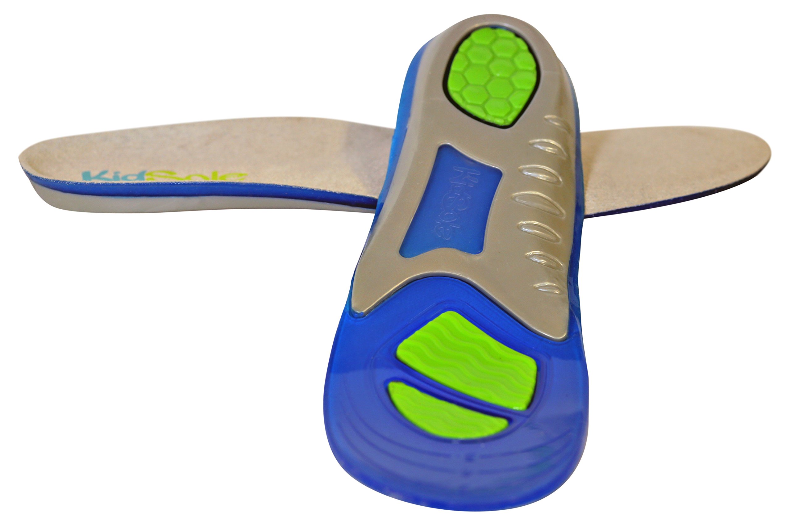 Children's Athletic Gel Insoles for Cushion and Comfort for Active Children ((24 CM) Kids Size 2-6)