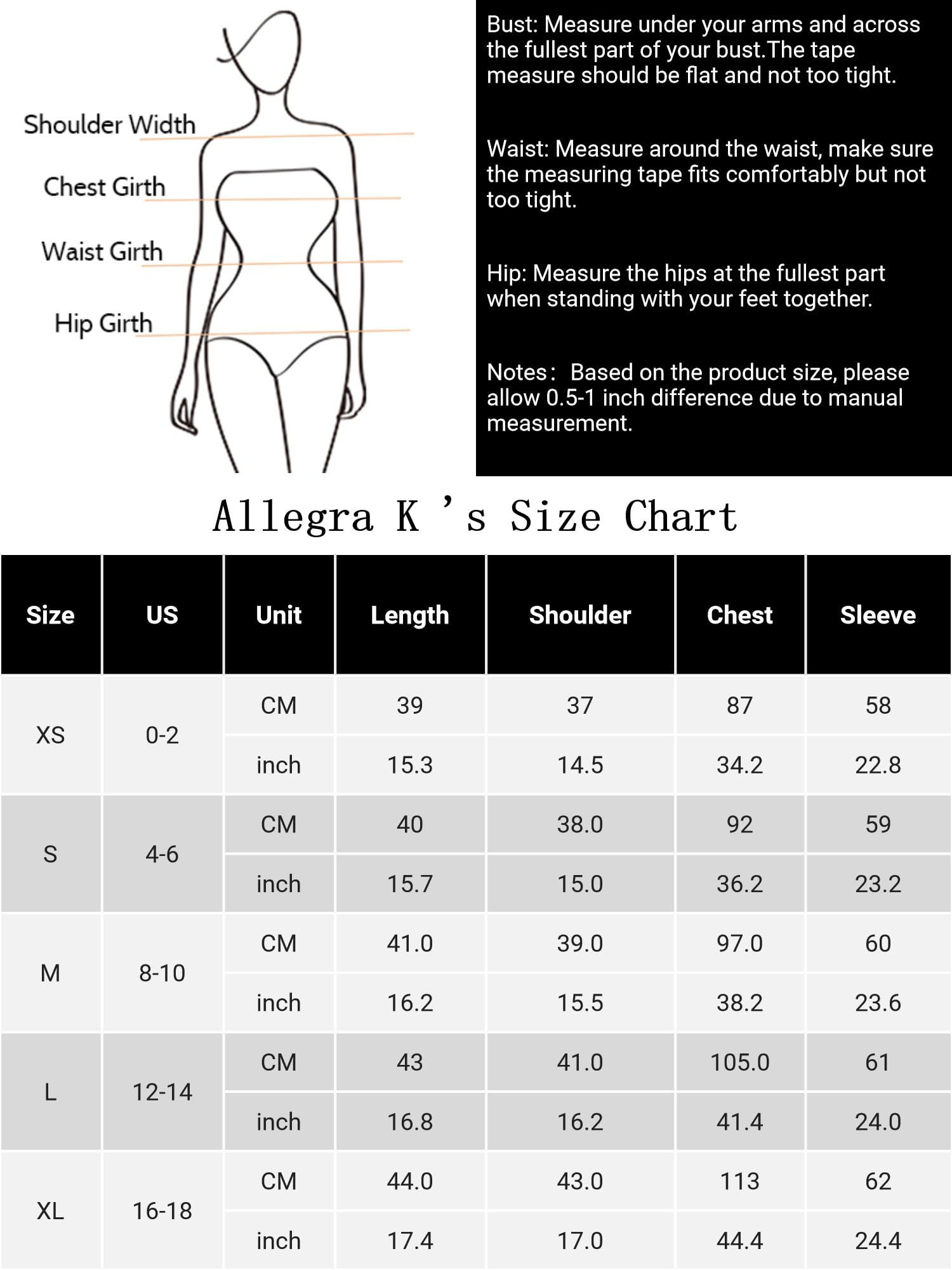 Allegra K Faux Leather Jacket for Women's Long Sleeve Short Coat Moto Biker Cropped PU Jackets X-Small Black