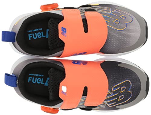 New Balance Kid's Fuelcore Reveal V3 Boa Running Shoe, Black/Infinity Blue/Vibrant Orange, 3 Little Kid