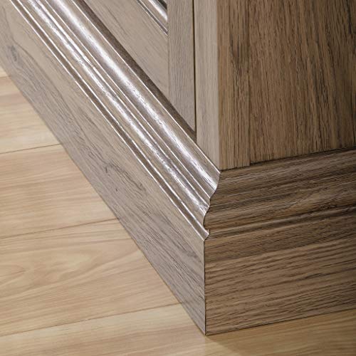 Sauder Barrister Lane Storage Credenza, For TV's up to 80", Salt Oak finish