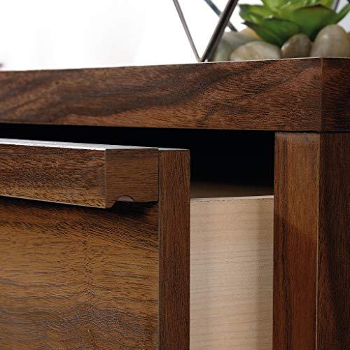 Sauder Harvey Park Dresser, L: 60.71" x W: 17.48" x H: 31.06", Grand Walnut Finish