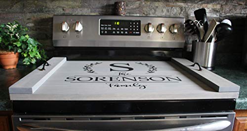Stove top cover wood-noodle board-wood cooktop cover