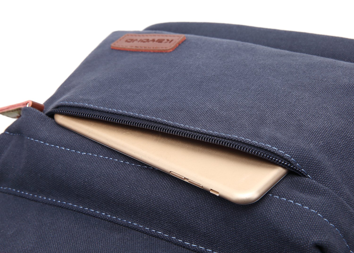 kayond Casual Style Lightweight canvas Laptop Bag/Durable Travel backpacks/Rucksack for Men&Women/Fashion Backpack Fits 15 inch Notebook (navy blue)