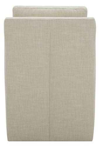 Amazon Brand – Stone & Beam Vivianne Modern Upholstered Dining Chair with Casters, 24.4"W, Linen