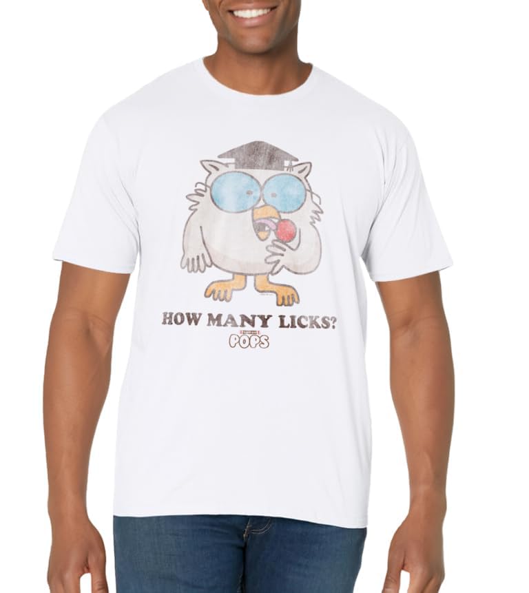 Tootsie Roll Pop Owl How Many Licks? T-Shirt