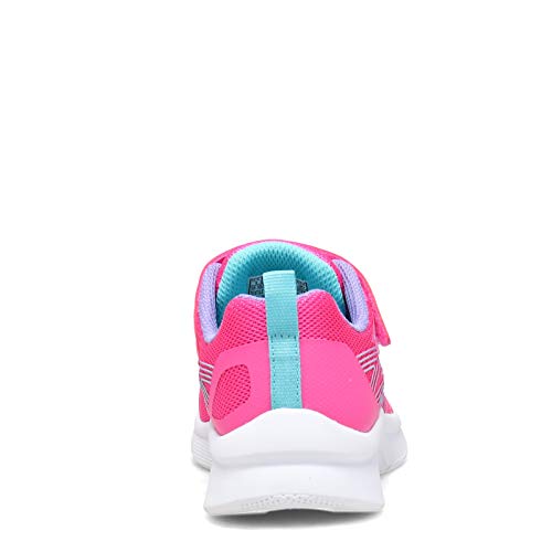 Skechers Girls Microspec-Bold Delight Sneaker, Hot Pink, 2 Little Kid