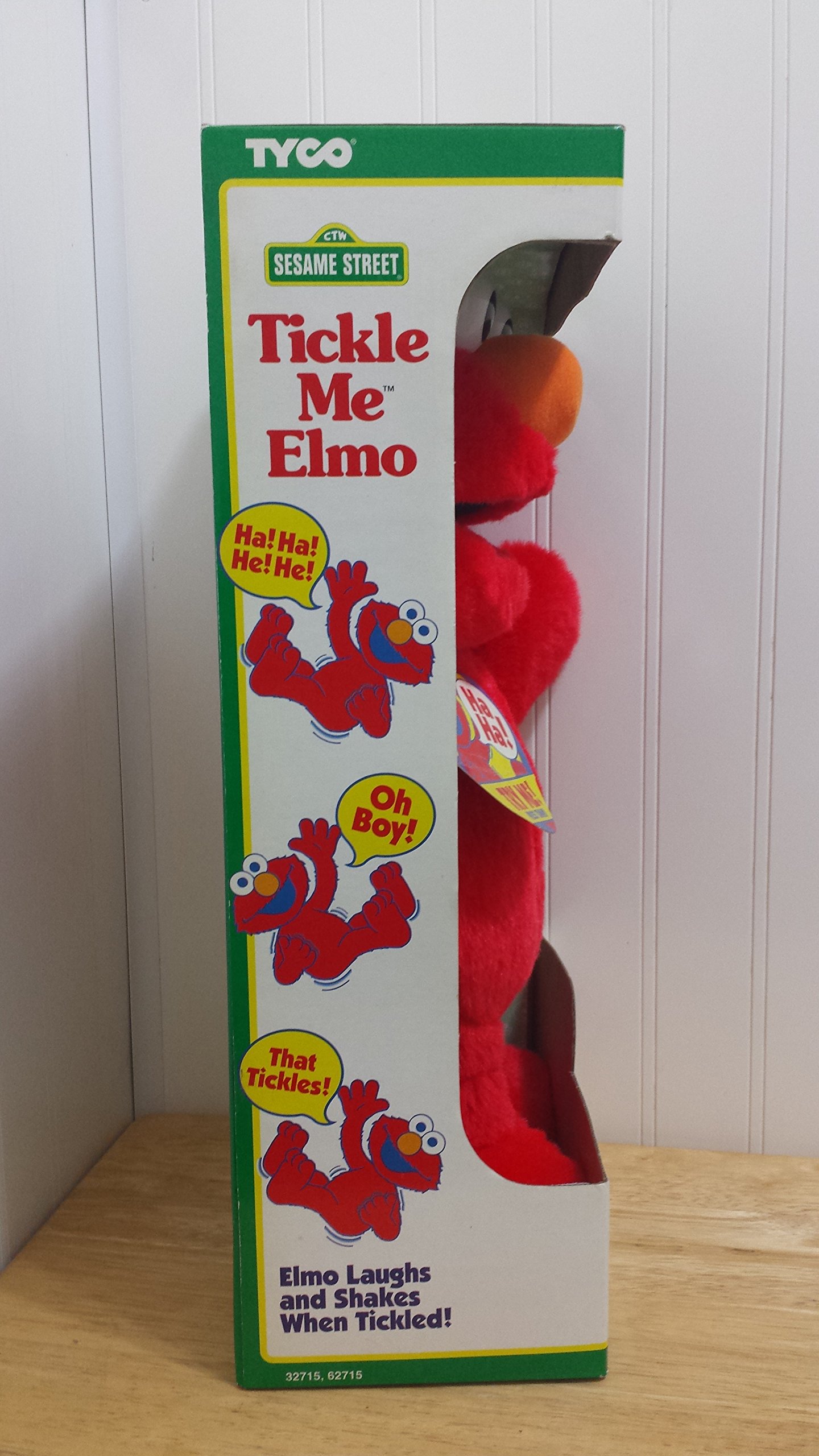 Jim Henson Productions, Inc. Tickle Me Elmo Original 1995 Vintage Plush Doll by Tyco