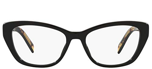Prada Sunglasses Black Frame, Demo Lens Lenses, 53MM