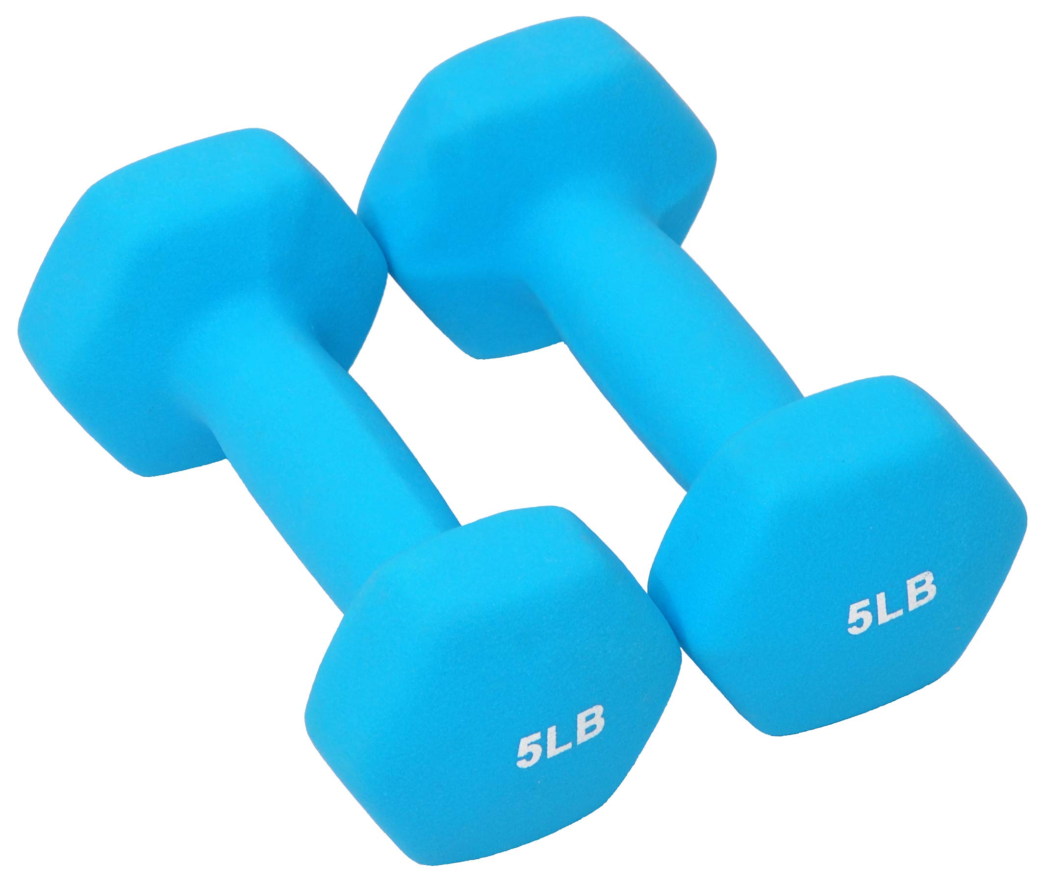 Fitvids Colored Vinyl or Neoprene Coated Dumbbell Set with Stand, 32-Pound Set with Stand, 3LB, 5LB, 8LB Pairs, Cast Iron