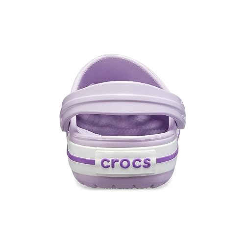 Crocs Unisex-Child Crocband Clogs (Little Kid/Big Kid), Lavender/Neon Purple, 2 Little Kid